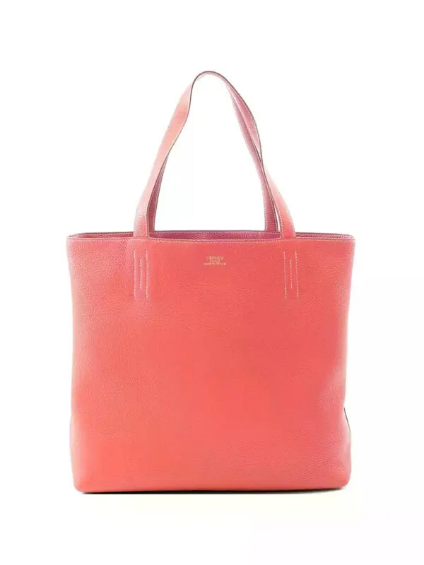 Hermès 2014 Double Sens Reversible Tote Bag - Red