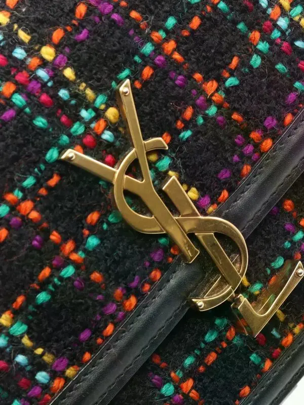 Saint Laurent Solferino Tweed Shoulder Bag