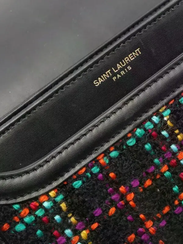 Saint Laurent Solferino Tweed Shoulder Bag