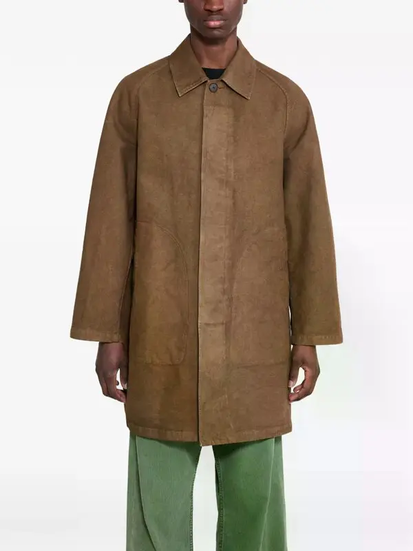 Auralee Garment-dyed Heavy Twill Coat