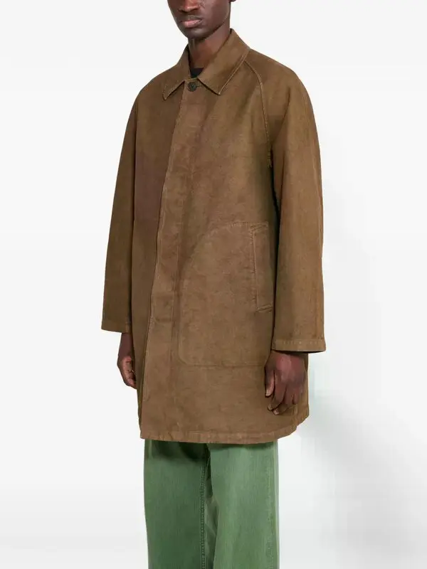 Auralee Garment-dyed Heavy Twill Coat