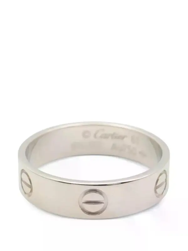 Cartier 18k White Gold Love Ring - Silver