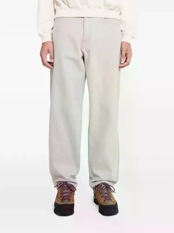 Auralee Faded Hard Twist Jeans - Grey