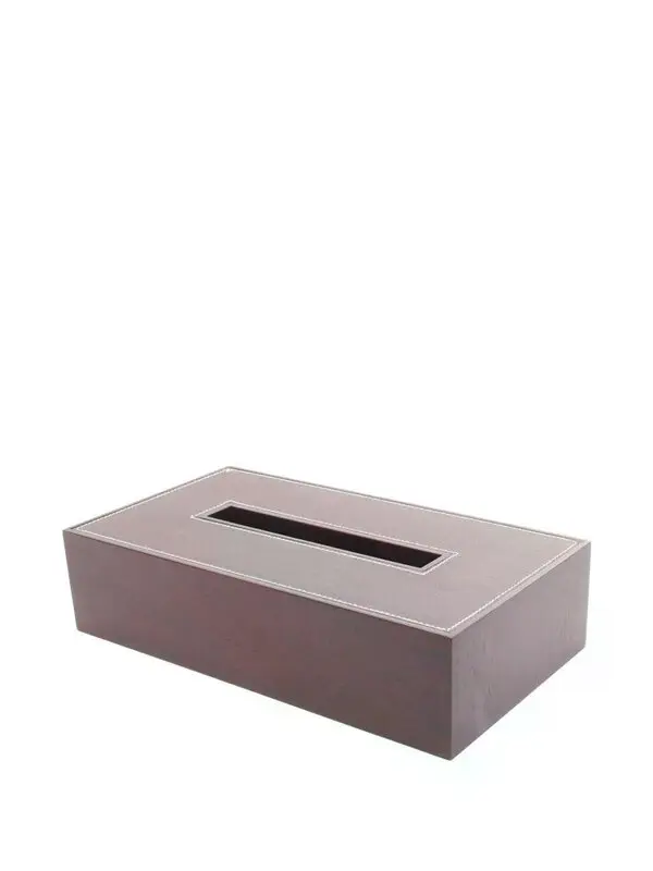 Hermès Pm Playard Leather-trim Tissue Case - Brown