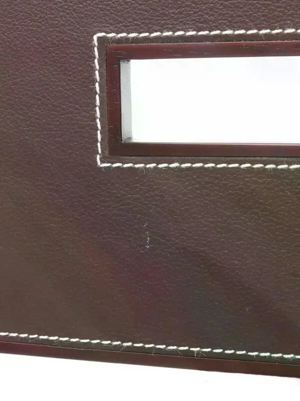 Hermès Pm Playard Leather-trim Tissue Case