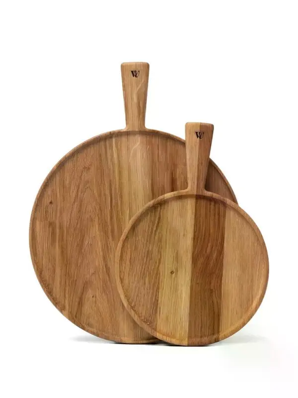 WOODSEA Circular Handled Serving Board