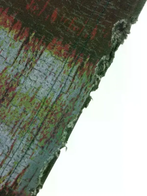 BLDG4 Graphic-print Distressed T-shirt