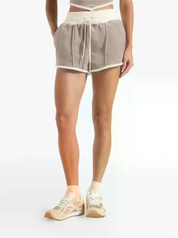 Manière De Voir Drawstring Shorts With Contrast Piping