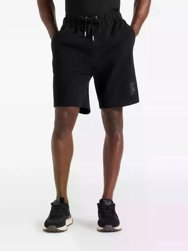 Manière De Voir Logo Patch Drawstring Shorts