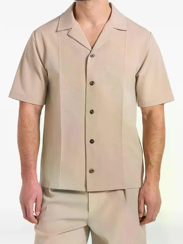 Manière De Voir Felix Crease-detail Shirt - Neutrals