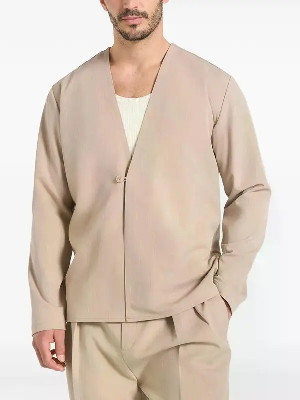 Manière De Voir Alex Back-pleat Shirt - Neutrals