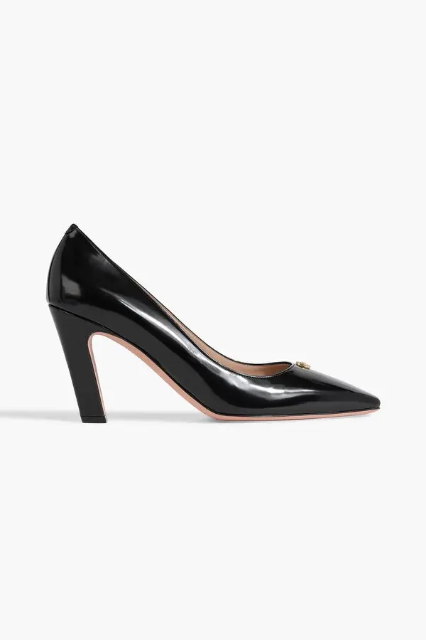 Bally Patent Leather Pumps With Logo Embellishment