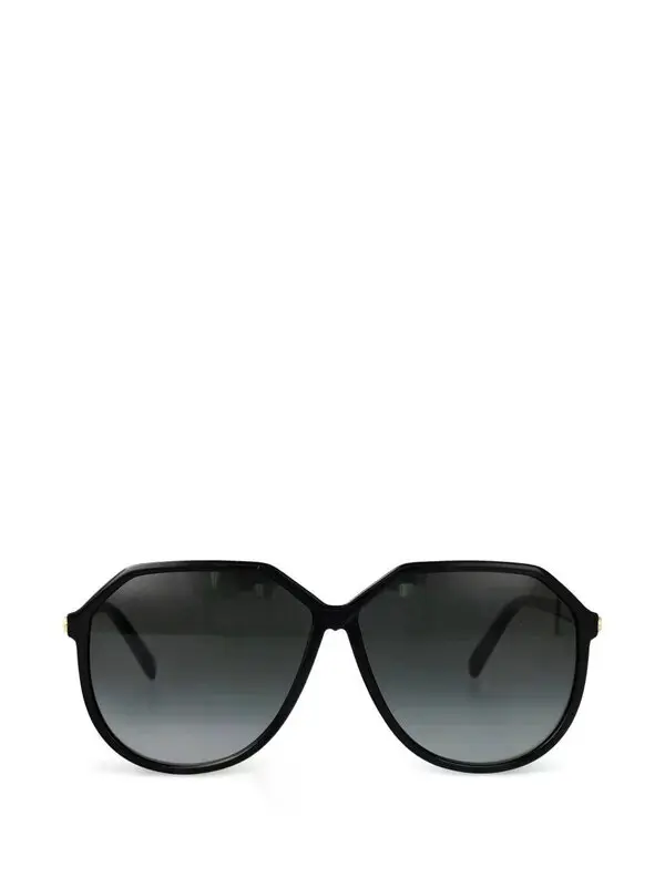 Valentino Garavani Vlogo Geometric-frame Sunglasses - Black