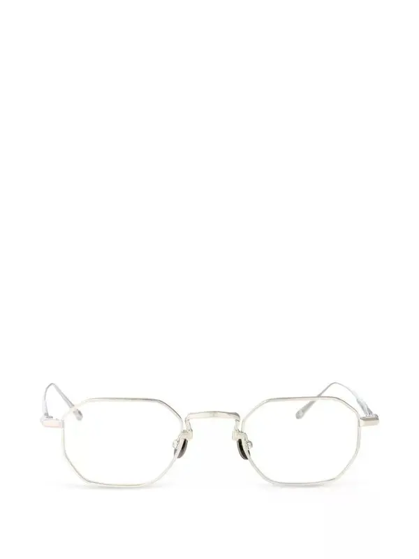Matsuda Geometric Frame Eyeglasses - Silver