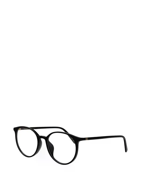 Valentino Garavani Vlogo Round-frame Glasses - Black