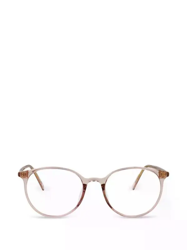 Valentino Garavani Vlogo Round-frame Glasses - Neutrals