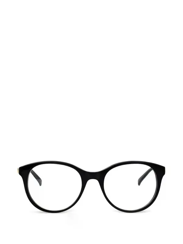Valentino Garavani Vlogo Signature Round-frame Eyeglasses - Black