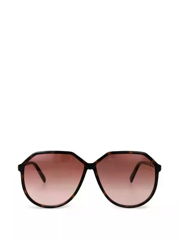 Valentino Garavani Geometric Frame Sunglasses - Brown