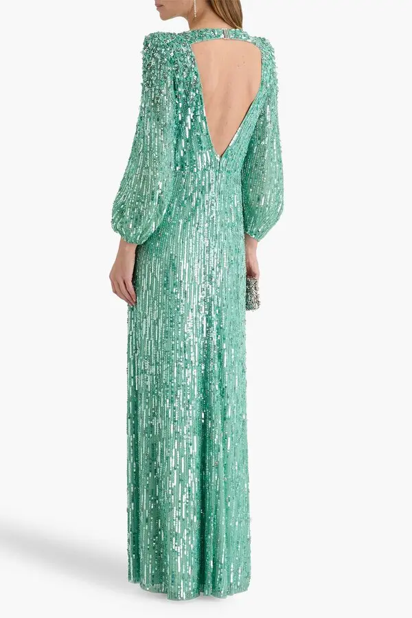 Jenny Packham Ziva Embellished Tulle Gown