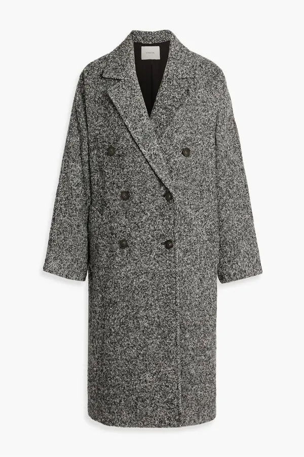 Vince Double-breasted Tweed Coat