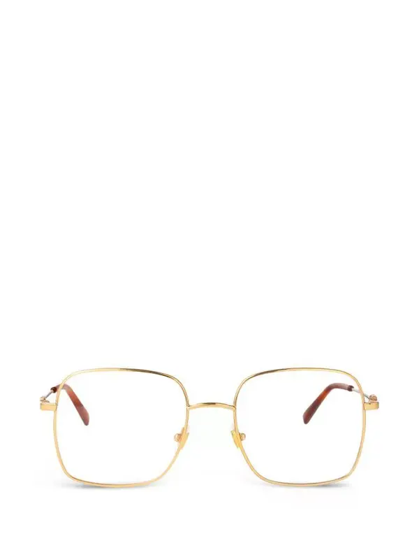 Valentino Garavani Vlogo Square-frame Eyeglasses - Gold