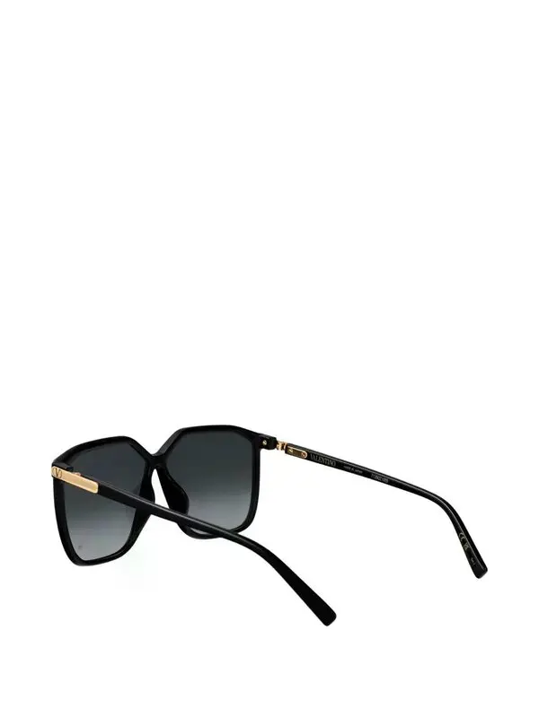 Valentino Garavani Geometric Frame Sunglasses - Black