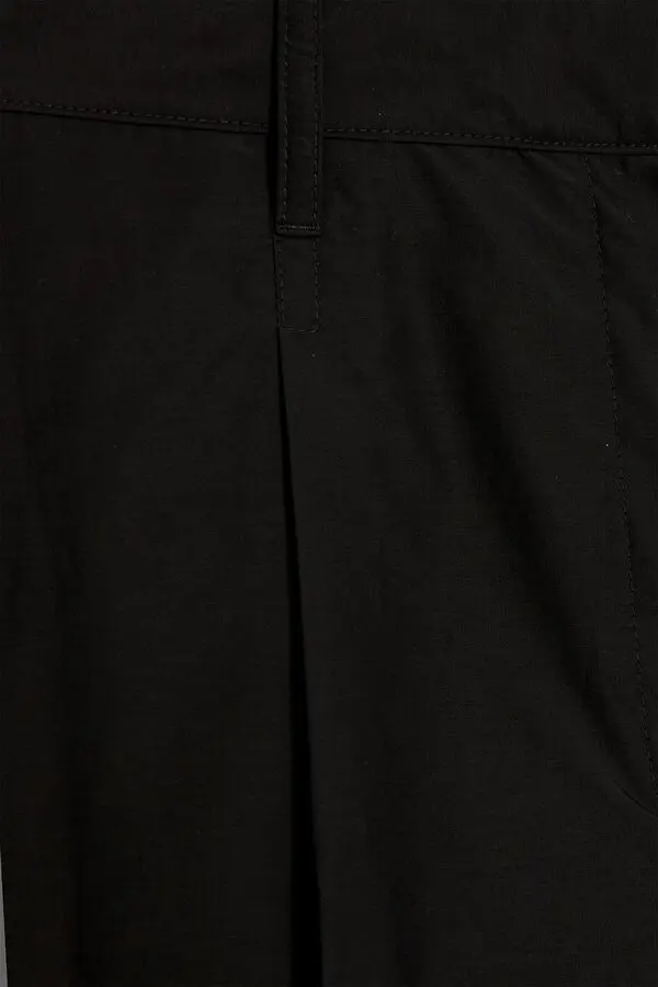 Theory Cropped Cotton-blend Straight-leg Pants