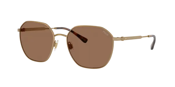 Polo Ralph Lauren Octagonal Frame Sunglasses - Dark Brown