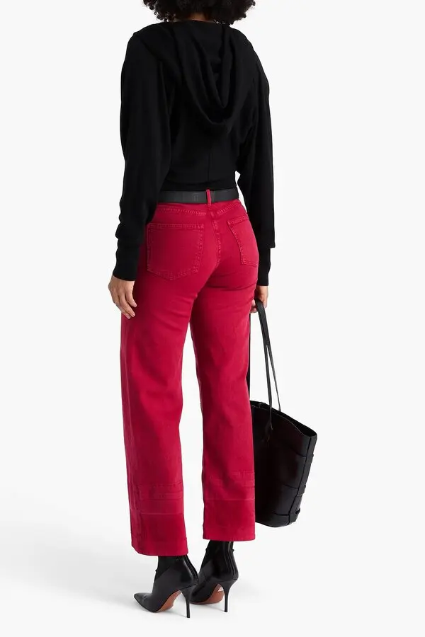 Simkhai Riley Wrapeffect Merino Wool Hooded Sweater