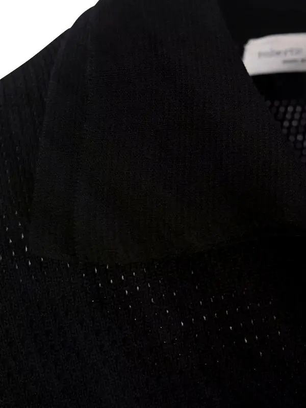 ROBERTO COLLINA Open-knit Short-sleeve T-shirt