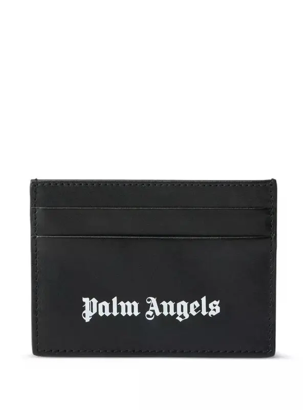 Palm Angels Logo-print Card Holder - Black