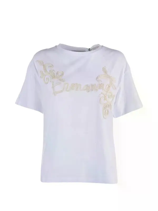 Ermanno Scervino Embroidered Logo T-shirt