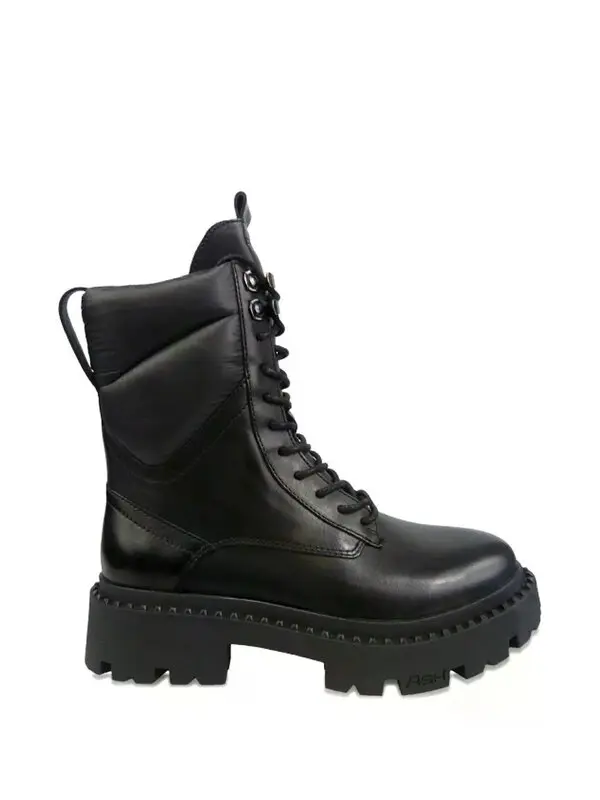 Ash Padded Lace-up Combat Boots