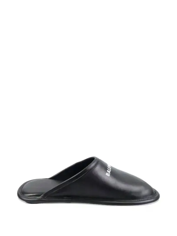 Balenciaga Logo Flat Mules