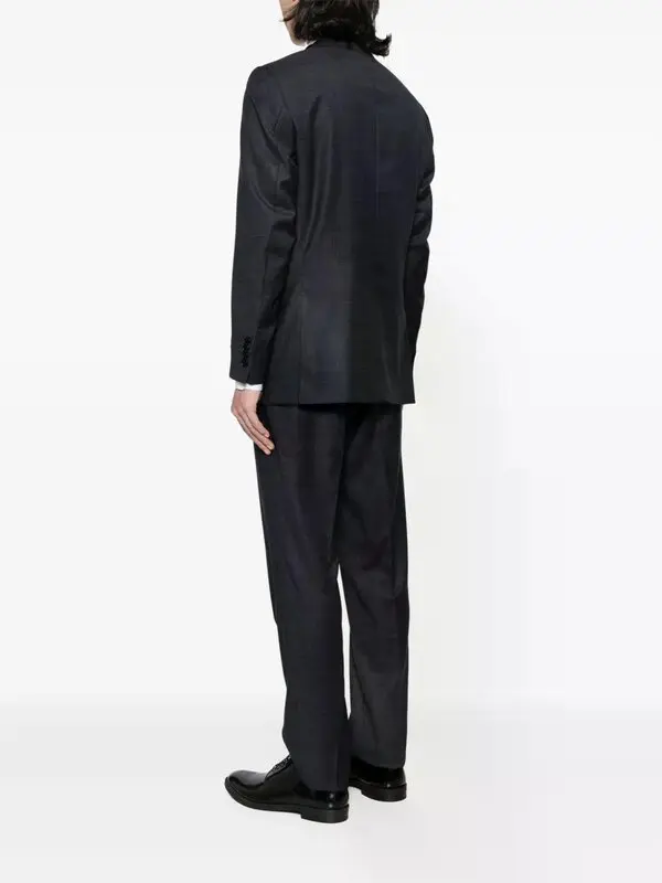 Canali Single-breasted Wool Suit - Blue