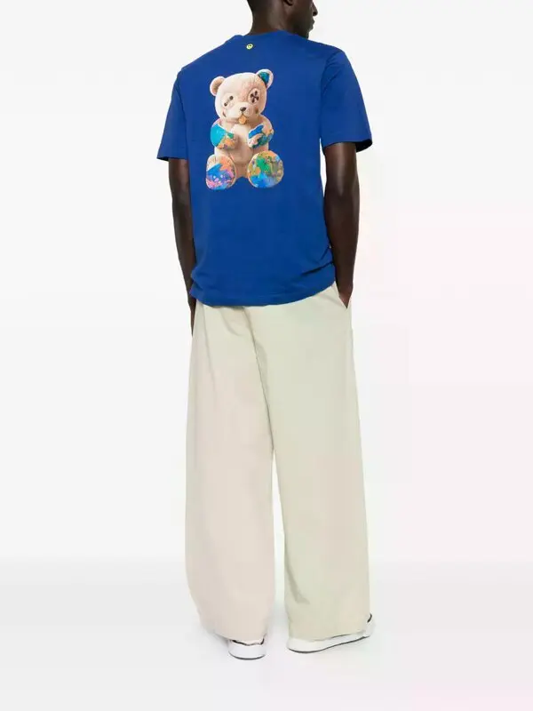 BARROW Bear-print Logo-print T-shirt