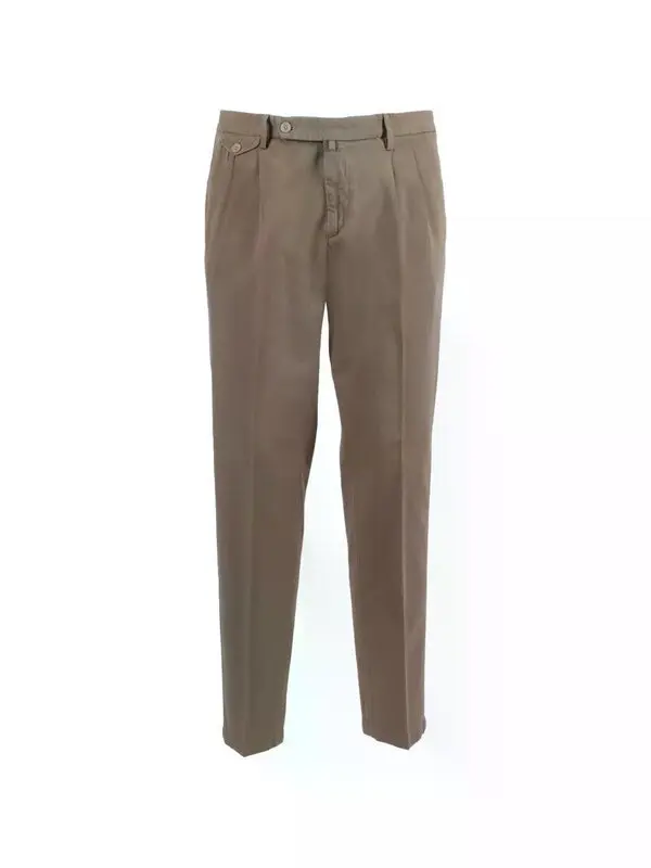 BRIGLIA 1949 Pleated Front Tapered Trousers