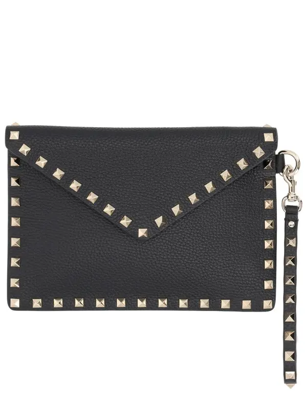 Valentino Garavani Medium Pouch Rockstud - Black