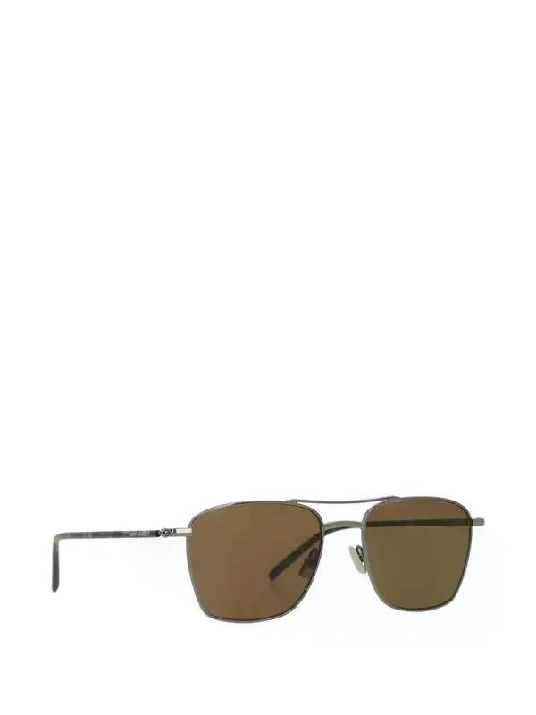Saint Laurent Double-bridge Pilot-frame Sunglasses
