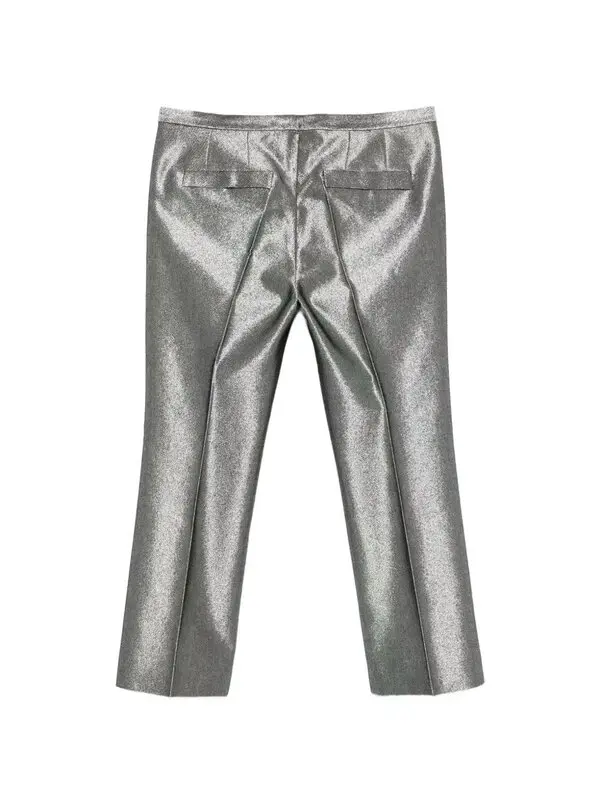 SAPIO Metallic Effect Pressed Crease Trousers