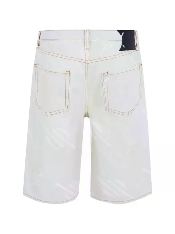 DAILY PAPER Logo Print Contrast Stitch Shorts