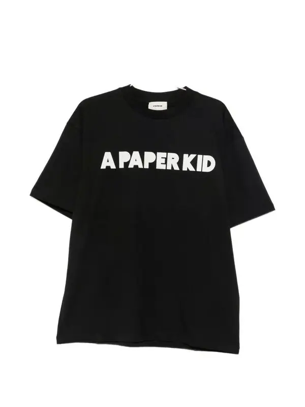 A PAPER KID Logo Print T-shirt