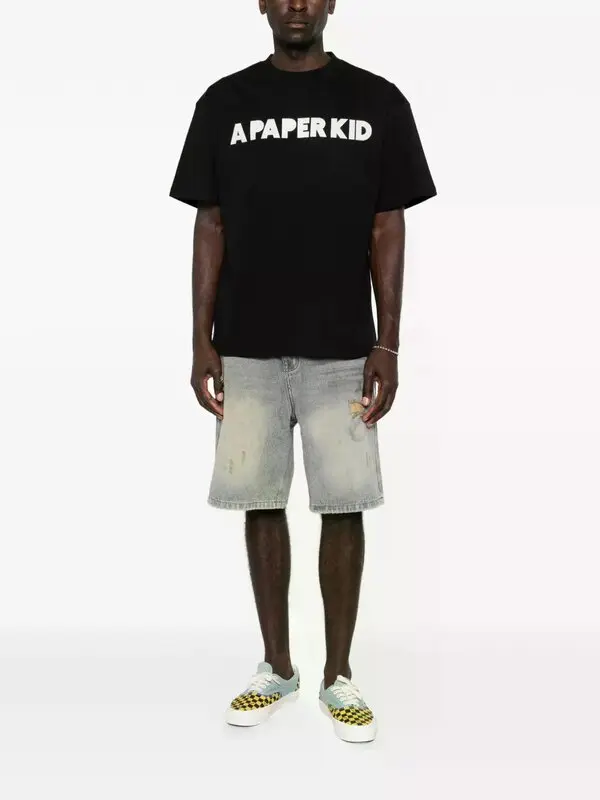 A PAPER KID Logo Print T-shirt