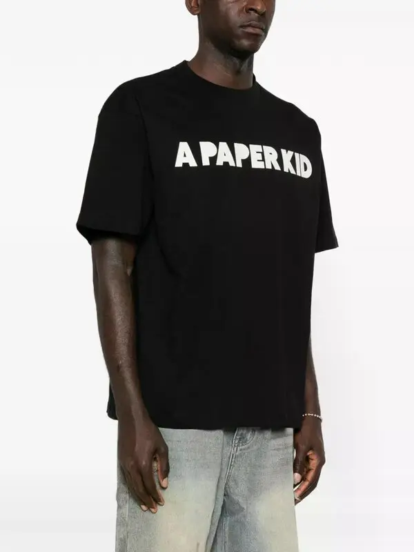 A PAPER KID Logo Print T-shirt
