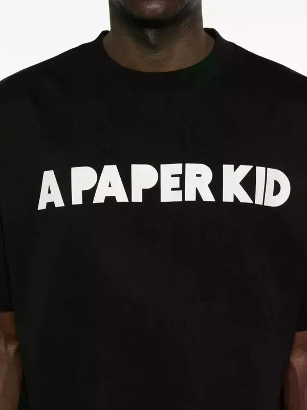 A PAPER KID Logo Print T-shirt