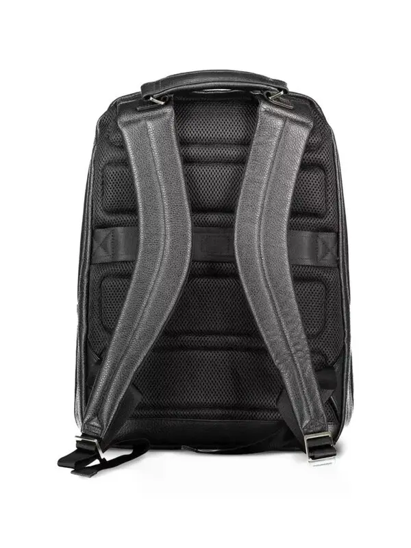PIQUADRO Pebbled Leather Backpack
