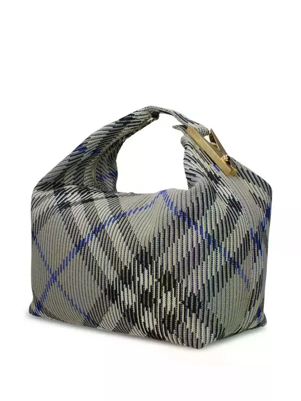 Burberry Plaid Pattern Tote Bag - Green
