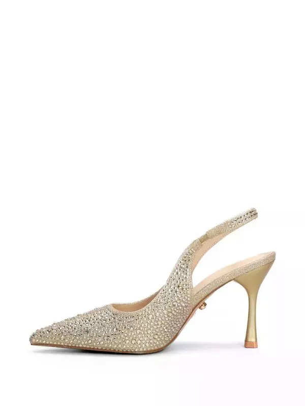 TWENTY FOURHAITCH Crystal Embellished Slingback Pumps