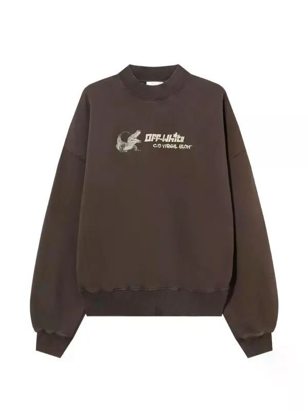Off-White Crocodile Graphic Sweatshirt