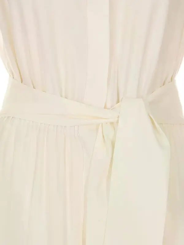 Kiton Belted Tiered Maxi Dress